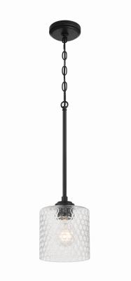 Craftmade - 60591-FB - Claire - One Light Mini Pendant - Flat Black