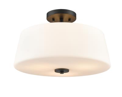 214103-MB - Millennium - Three Light Semi-Flush Mount - Laphia | Bright ...